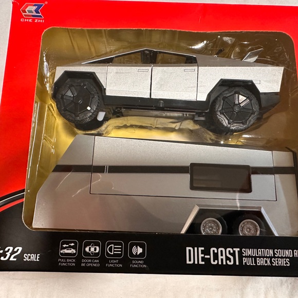 Other | Che Zhi Diecast Model Car And Trailer Set | Poshmark